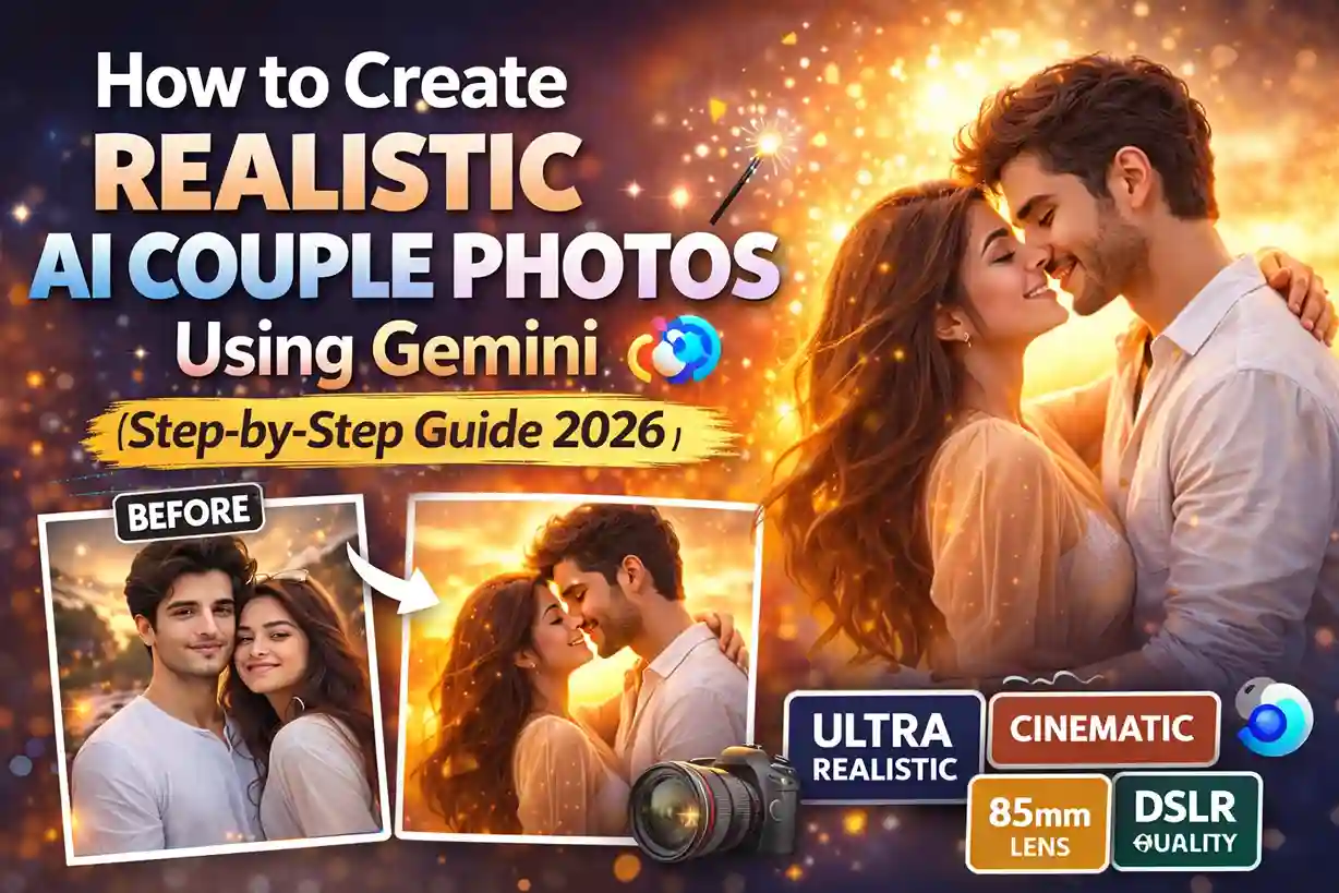 How to Create Realistic AI Couple Photos | Gemini (Prompt 2026)